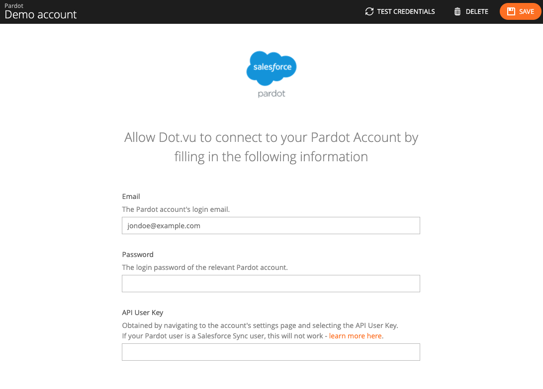 Pardot API Addon - help.dot.vu